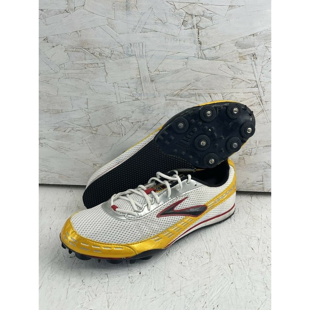 Brooks Nerve Track And Field Spikes Yellow With White… - Gem